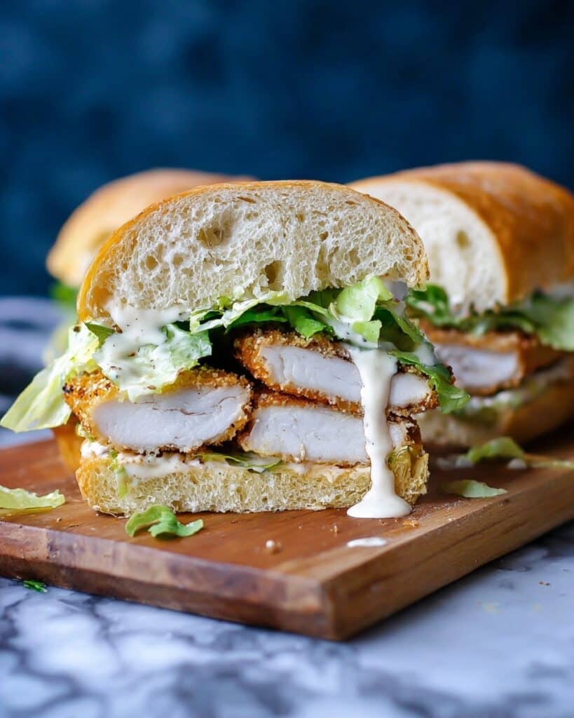Crispy Chicken Caesar Sandwich: Irresistibly Crunchy & Flavorful