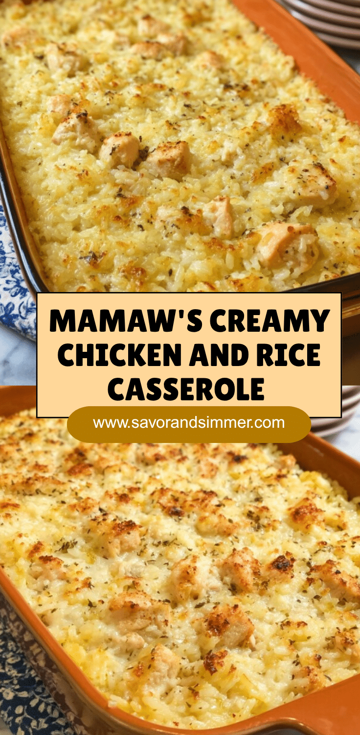 Mamaw's Chicken and Rice Casserole: Cozy Family Favorite